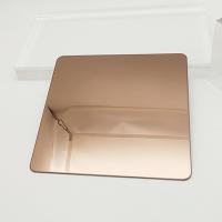 China 304 Stainless Steel Strip 3.0mm PVD Color Oven Bronze Super Mirror 8K for sale