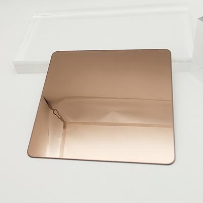 China 304 Stainless Steel Strip 3.0mm PVD Color Oven Bronze Super Mirror 8K for sale