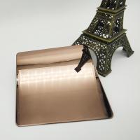 China 304 Bronze Mirror PVD Colored Stainless Steel Sheet 1219x2438mm for Decoration for sale