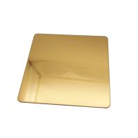 China PVD Red Gold Coated 304 Stainless Steel Sheet 1219x2438mm for Decoration for sale