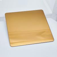China PVD Colored Stainless Steel Sheet 304 201 430 Anti Fingerprint 8K Mirror Finish for sale