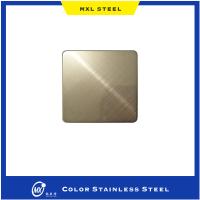 China Decorative Colored Stainless Steel Sheet 201 304 Hairline Finish 0.3-3.0mm for sale
