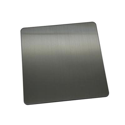 China PVD Black Hairline 8K Mirror 201 Stainless Steel Sheet 1219x2438mm for sale