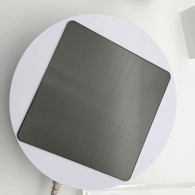 China 304 Black PVD Coated Stainless Steel Sheet Brushed Hairline No.4 Finish 1219x2438mm for Frame for sale
