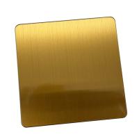 China PVD Colored Stainless Steel Sheet 304 8K Mirror Hairline Anti Fingerprint 1219x2438mm for sale