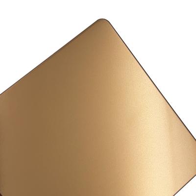 China Bead Blasted Bronze PVD Stainless Steel Sheet 430 BA 0.8mm for Handrail Decoration for sale