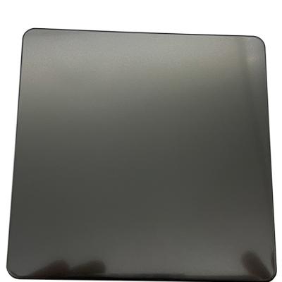 China PVD Colored Stainless Steel Sheet 304 Bead Blasted Black Satin Snow Finish 1219x2438mm for sale