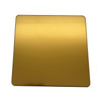 China PVD Red Gold Stainless Steel Sheet 304 316 201 430 4x8 Mirror Finish Decorative Panel for sale