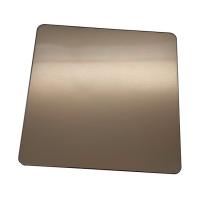 China PVD Bead Blasted Coffee Gold Stainless Steel Sheet 304 316 1219x2438mm for Decoration for sale