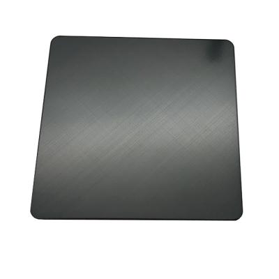 China PVD Cross Black Nano Anti-Fingerprint Stainless Steel Sheet 304 1219x2438mm for sale
