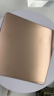 China PVD Colored Stainless Steel Sheet 8K Mirror Coffee Gold 4x8ft 1mm 304 Grade for sale