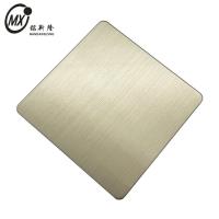 China PVD Coated Stainless Steel Plate 0.3-120mm Hairline Brushed Finish 200 300 400 Series for sale