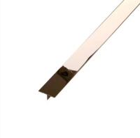 China 304 8K Polished PVD Color Mirror Stainless Steel Trim 10mm 20mm Champaign Gold for sale