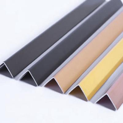 China 304 Stainless Steel Tile Trim 10mm Hairline Brushed Bronze PVD Color Edge Strip for sale