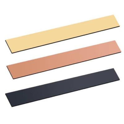 China PVD Colored Stainless Steel Trim Strips 304 Grade 10mm 20mm for Wall Ceiling Decoration for sale