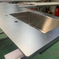 China 5-10mm Beadblasted Embossing 304 Stainless Steel Sheets for Kitchen Countertops and Architectural Decoration for sale