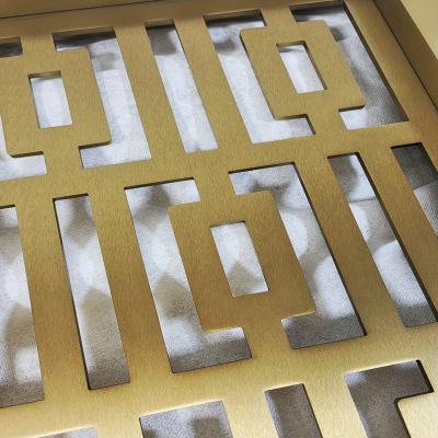 China Custom Stainless Steel Laser Cut Screen Partition 304 Grade for Hotel Villa Decoration for sale