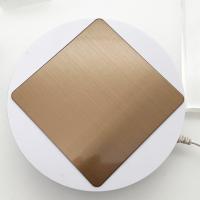 China PVD Colored Stainless Steel Sheet Gold Rose Gold Ceramic Coating for Furniture Lighting Fixtures 0.5mm for sale