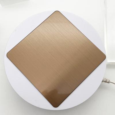 China PVD Colored Stainless Steel Sheet Gold Rose Gold Ceramic Coating for Furniture Lighting Fixtures 0.5mm for sale