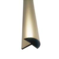 China Customized Semicircle Metal Stainless Steel Trim Tile Champagne Gold Wall Decoration for sale