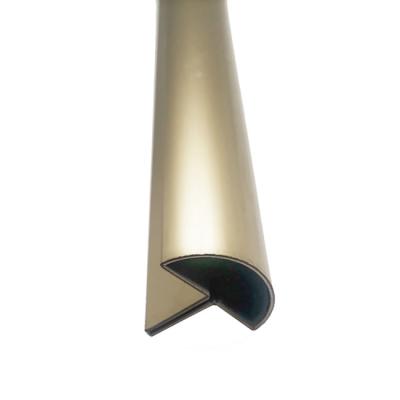 China Customized Semicircle Metal Stainless Steel Trim Tile Champagne Gold Wall Decoration for sale