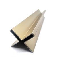 China Gold Stainless Steel Trim Strips 2.44m 3.05m 4m Length Decorative Edge for sale