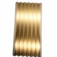 China PVD Colored Stainless Steel Trim Tile 10mm 20mm Corrugated Decorative Metal Sheet for Wall for sale