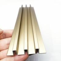 China 304 Stainless Steel PVD Trim Strip - 10mm to 50mm Custom Sizes with Champagne Gold, Rose Gold & Bronze Colors for Elevator Decoration for sale