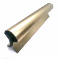 China 304 Stainless Steel Tile Trim 10-50mm Gold PVD Coated Profiles for Wall Floor Furniture Decoration for sale