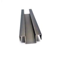 China Custom Shape Color Stainless Steel Tile Trim Strip 304 Grade 0.5mm to 3.00mm Thickness for Wall Ceramic Tile Furniture for sale
