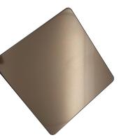 China PVD Coated 304 Stainless Steel Sheet 1219x2438mm Mirror Finish Decorative Panel for sale
