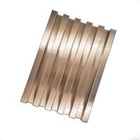 China PVD Colored Stainless Steel Trim Tile 10mm 20mm Decorative Metal Sheet for Wall for sale