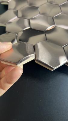 China Sus 304 Color Stainless Steel Sheet Hexagonal size Thickness 0.8mm Customized for sale