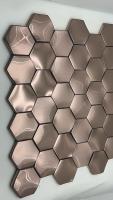 China Color Metal Decorative Sheets Brushed Gold Stainless Steel Panel for sale