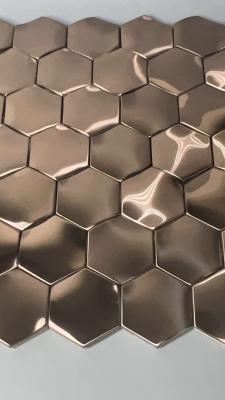 China Stainless Steel Screen Partition frame glass Ceramic Mosaic Tiles for sale