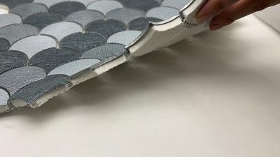 China PVD Colored Stainless Steel Mosaic Tile 300x300mm for Wall Decoration for sale