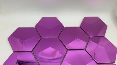 China PVD Colored Stainless Steel Mosaic Tile 300x300mm for Wall Decoration for sale
