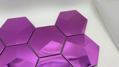 China PVD Colored Stainless Steel Mosaic Tile 300x300mm for Wall Decoration for sale