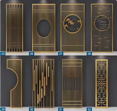 China Custom 304 Stainless Steel Screen Partition for Living Room Entrance Decoration for sale