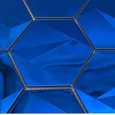 China PVD Colored Stainless Steel Mosaic Tile 300mm x 300mm for Wall Decoration for sale