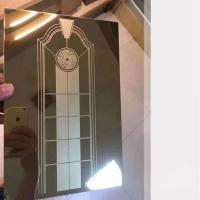 China 201 Gold Color Stainless Steel Etched Sheet For Interior for sale