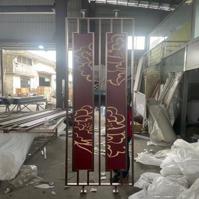 China Gold Metal Stainless Steel Screen Partition & Room Divider for sale