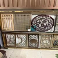 China 304 Stainless Steel Gold Partition Divider Custom Size 500x3000mm PVD Coated Room Screen for sale