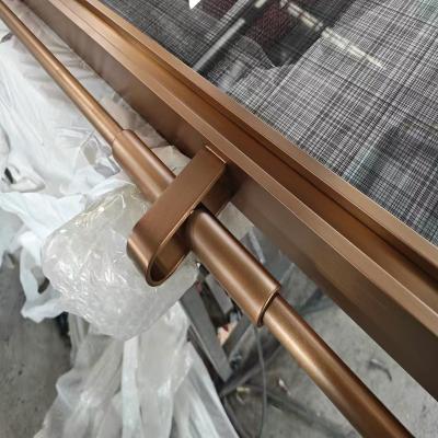 China PVD Colored Stainless Steel Screen Partition 304 Grade 500x3000mm with Moru Glass for sale