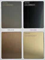 China Champagne Gold Color Stainless Steel Sheet Sample Book 0.3-3mm Thickness for sale
