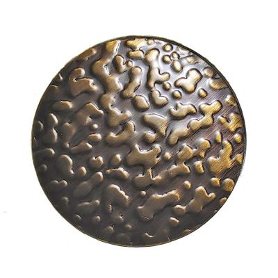 China Custom Hammered Brass Retro Decorative Stainless Steel Sheet 0.3-3.0mm PVD Coated for sale
