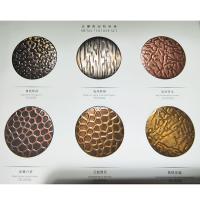 China Color 304 Antique Brass Mirror Etching Stainless Steel Sheet For Wall Panel for sale