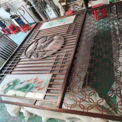 China PVD Colored Stainless Steel Screen Partition 304 Grade 500x3000mm Moru Glass for sale