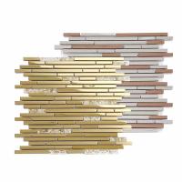 China Mixed Color Stainless Steel Mosaic Tile 300x300mm for Wall Decoration for sale