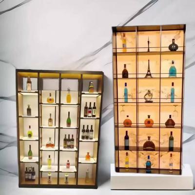 China Custom 304 Stainless Steel Wine Display Cabinet with LED Lighting - 25-40 Day Lead Time, Multiple Finish Options for sale
